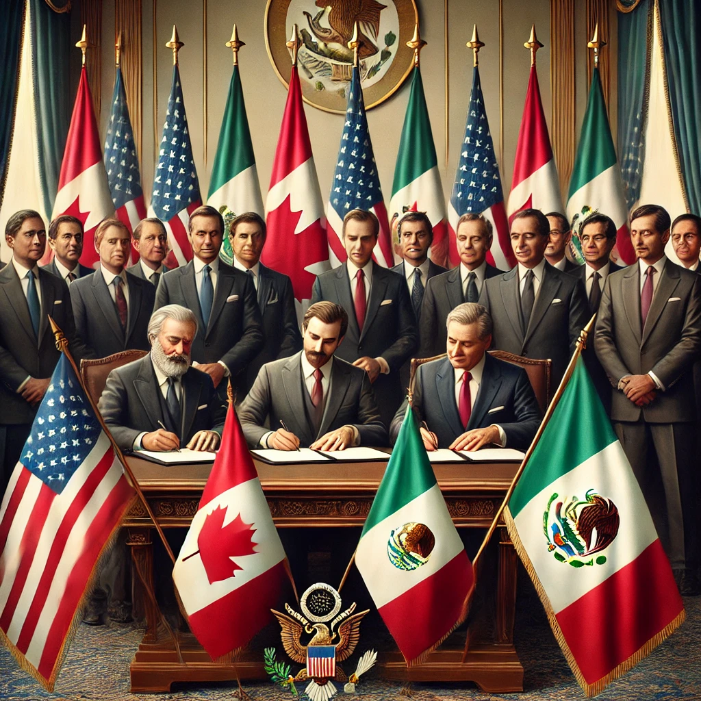 Breaking Barriers: The Signing of NAFTA and Its Impact on North ...