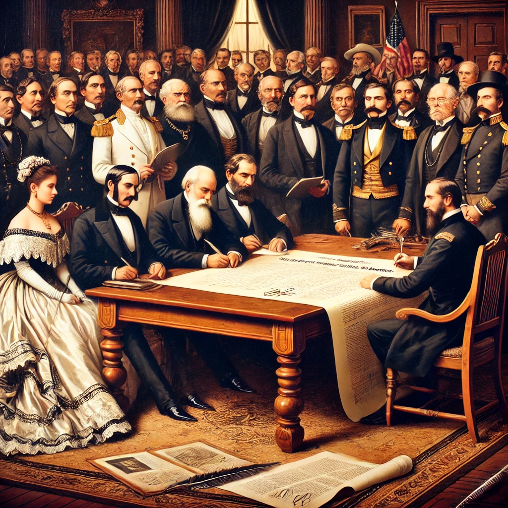 The Treaty of Guadalupe Hidalgo is Signed, Ending the Mexican-American ...