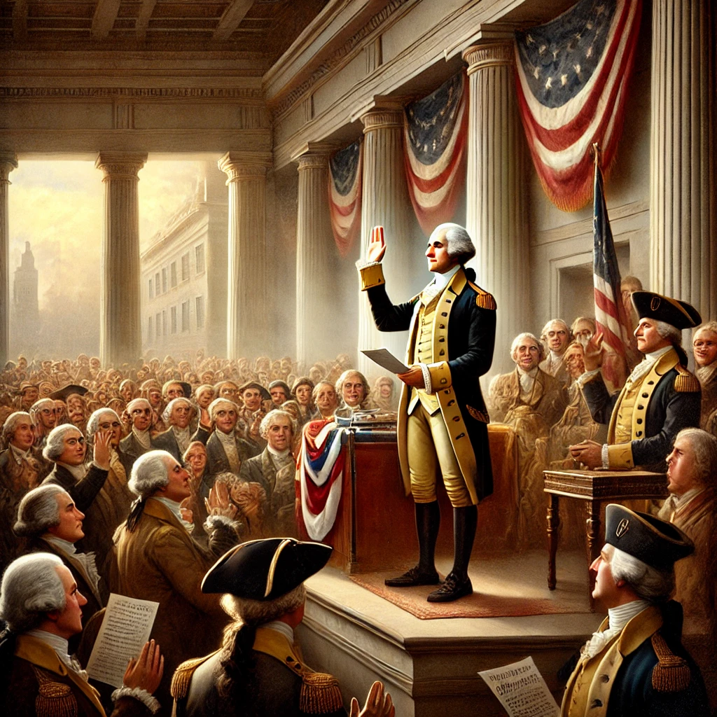 George Washington is Unanimously Elected as the First President of the ...