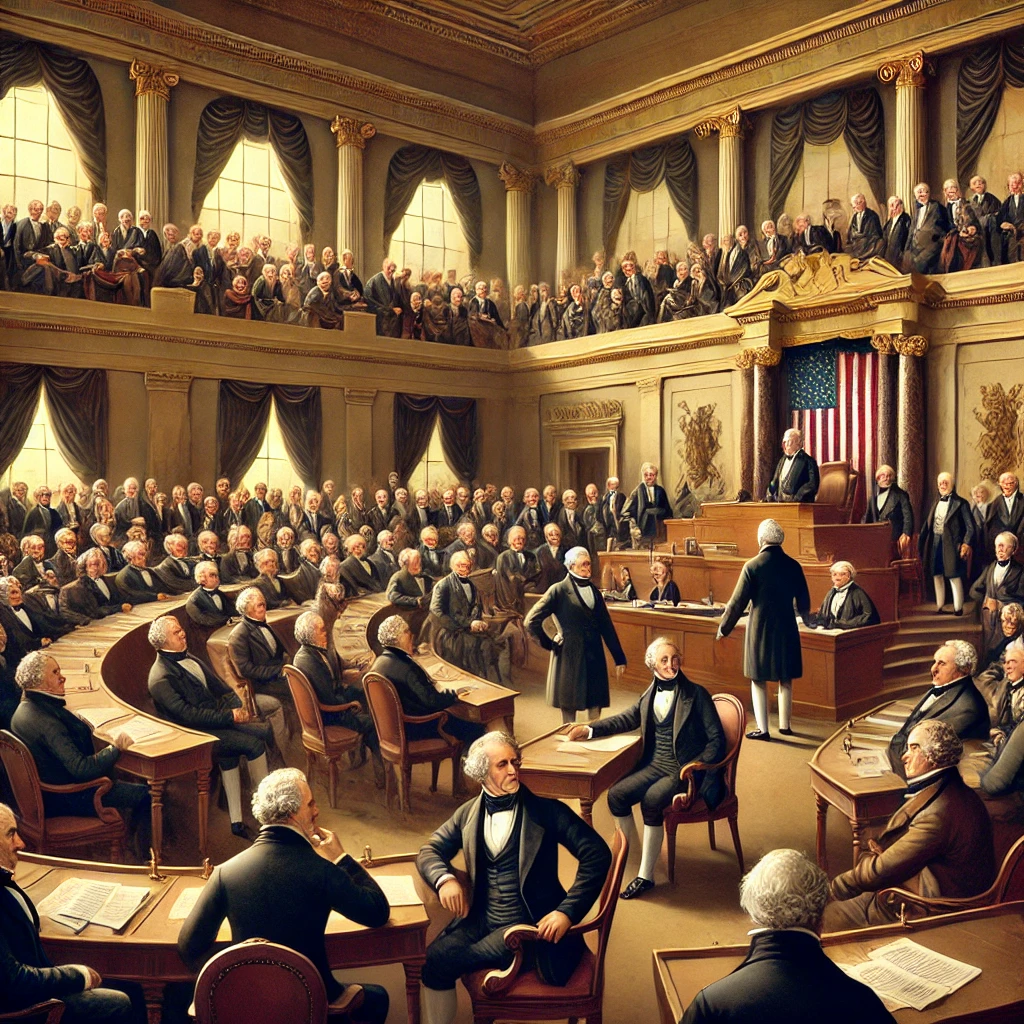 The U.S. House of Representatives Elects John Quincy Adams as President ...