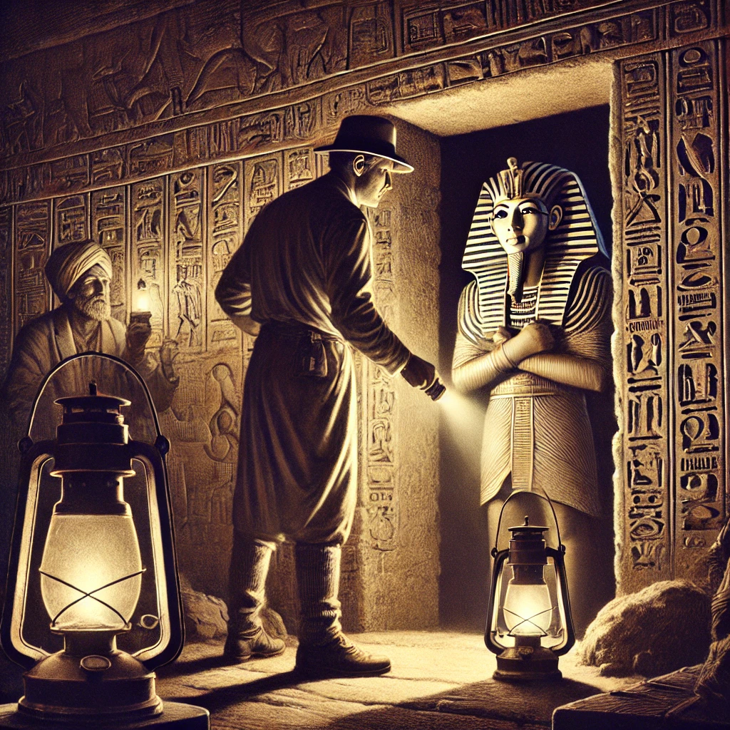 Archaeologist Howard Carter Opens the Sealed Door of King Tutankhamun’s ...