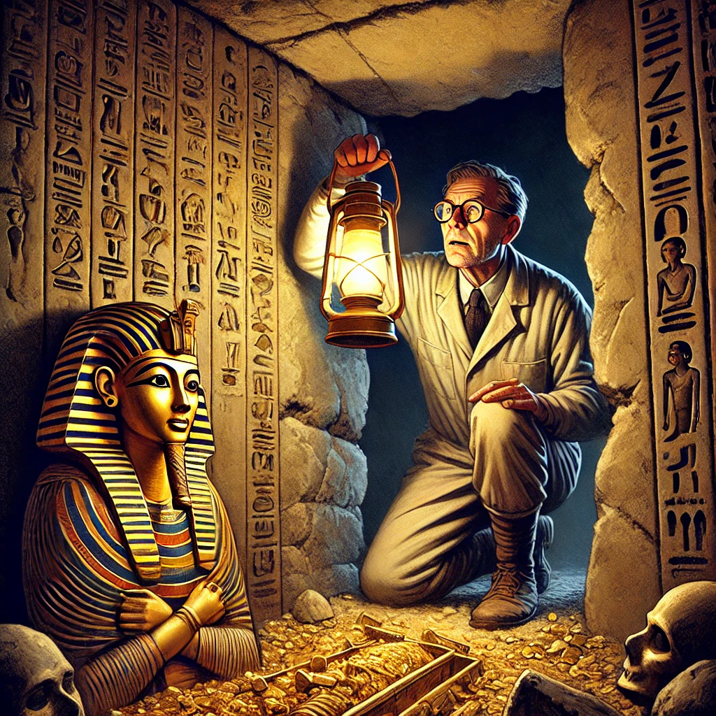 Archaeologist Howard Carter Opens the Sealed Door of King Tutankhamun’s ...