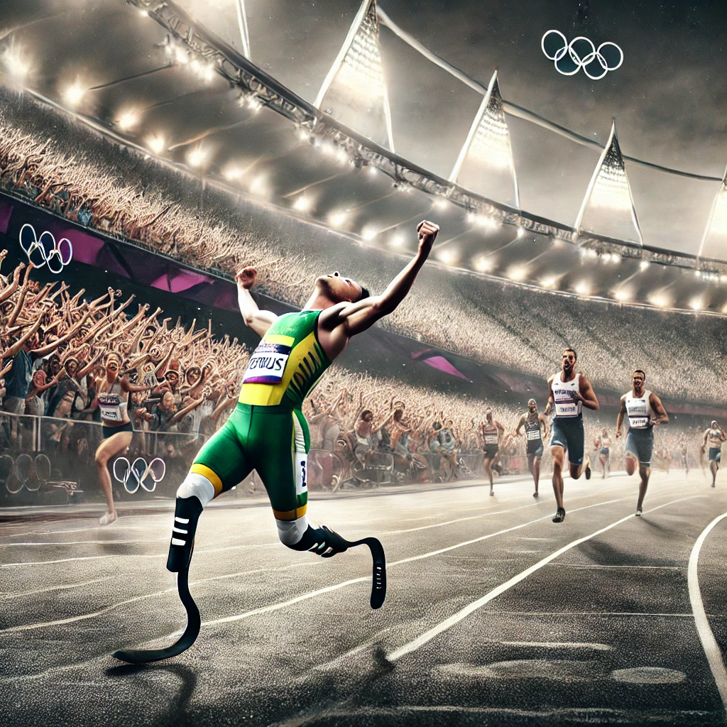 Oscar Pistorius Competes as the First Amputee Runner at the Olympics ...