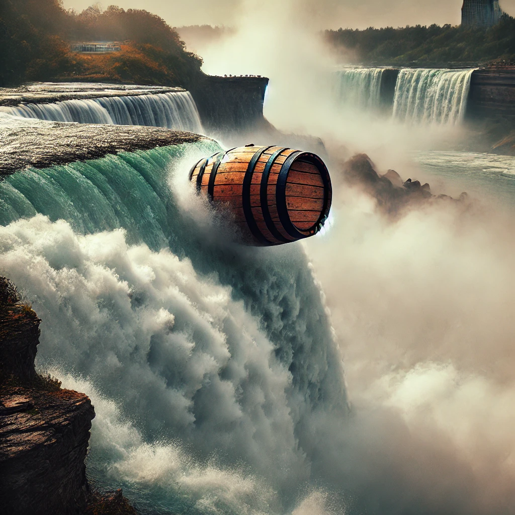 A Daring Adventure: The First Barrel Ride Down Niagara Falls – This Day ...
