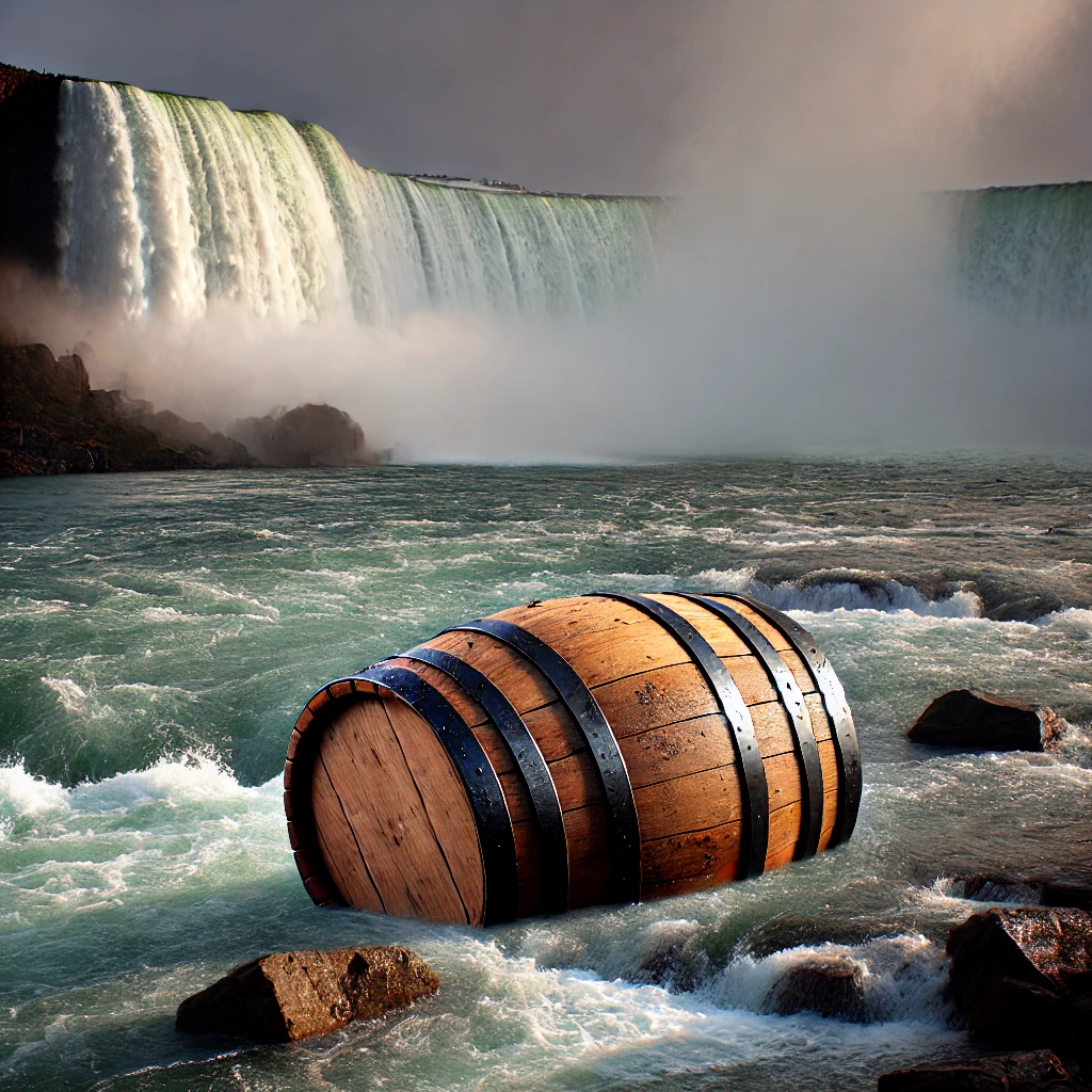 A Daring Adventure: The First Barrel Ride Down Niagara Falls – This Day ...