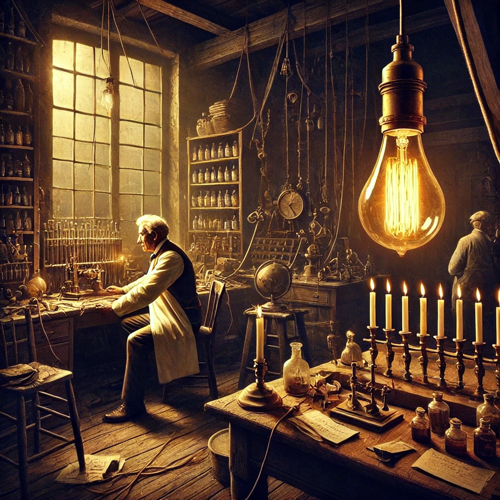Thomas Edison Demonstrates the Electric Light Bulb – This Day in History
